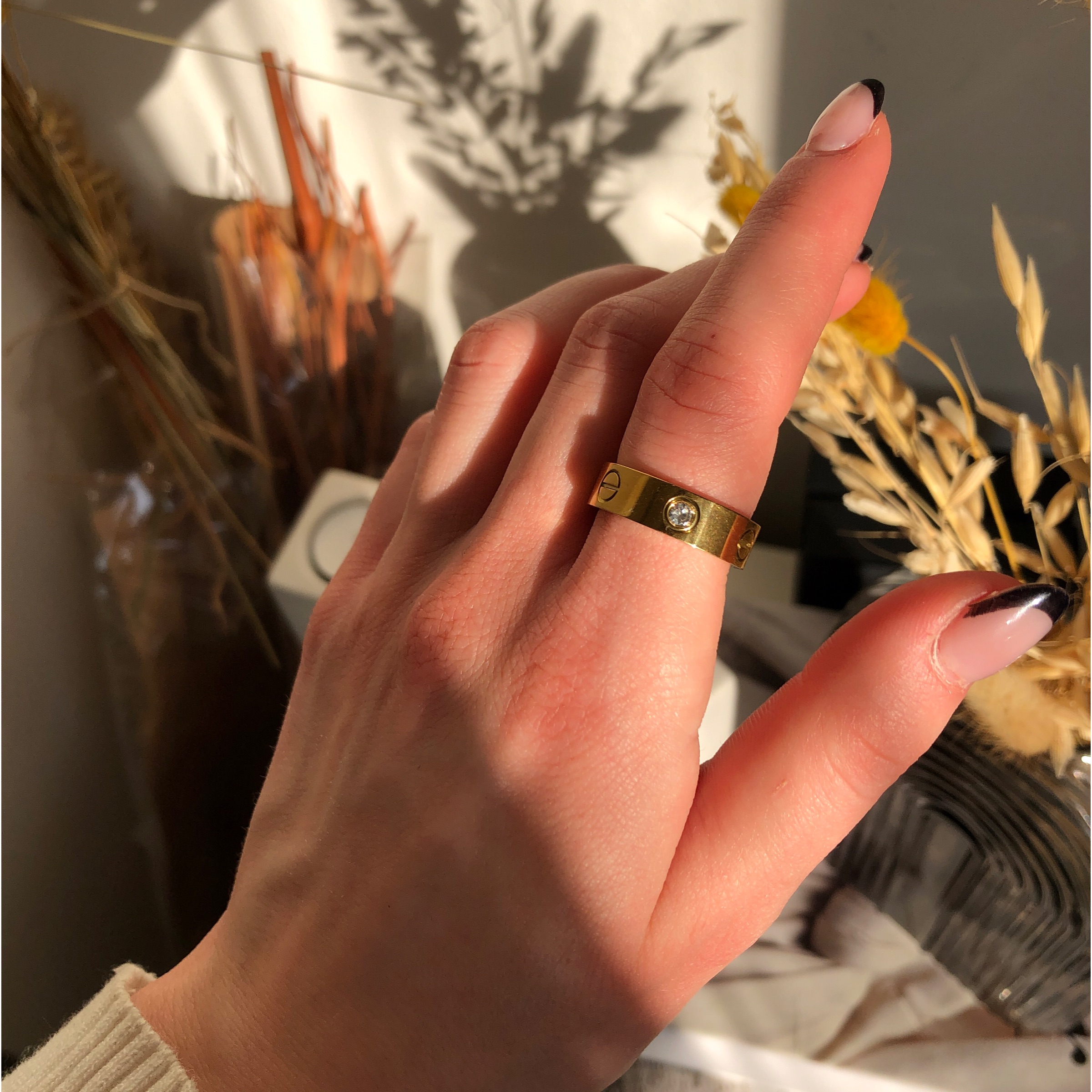 Cartier Prsten Sa Cirkonima Gold – UNIKAT